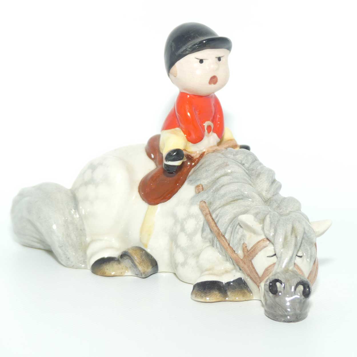 #2769A Beswick Norman Thelwell Kick-Start figure | Grey
