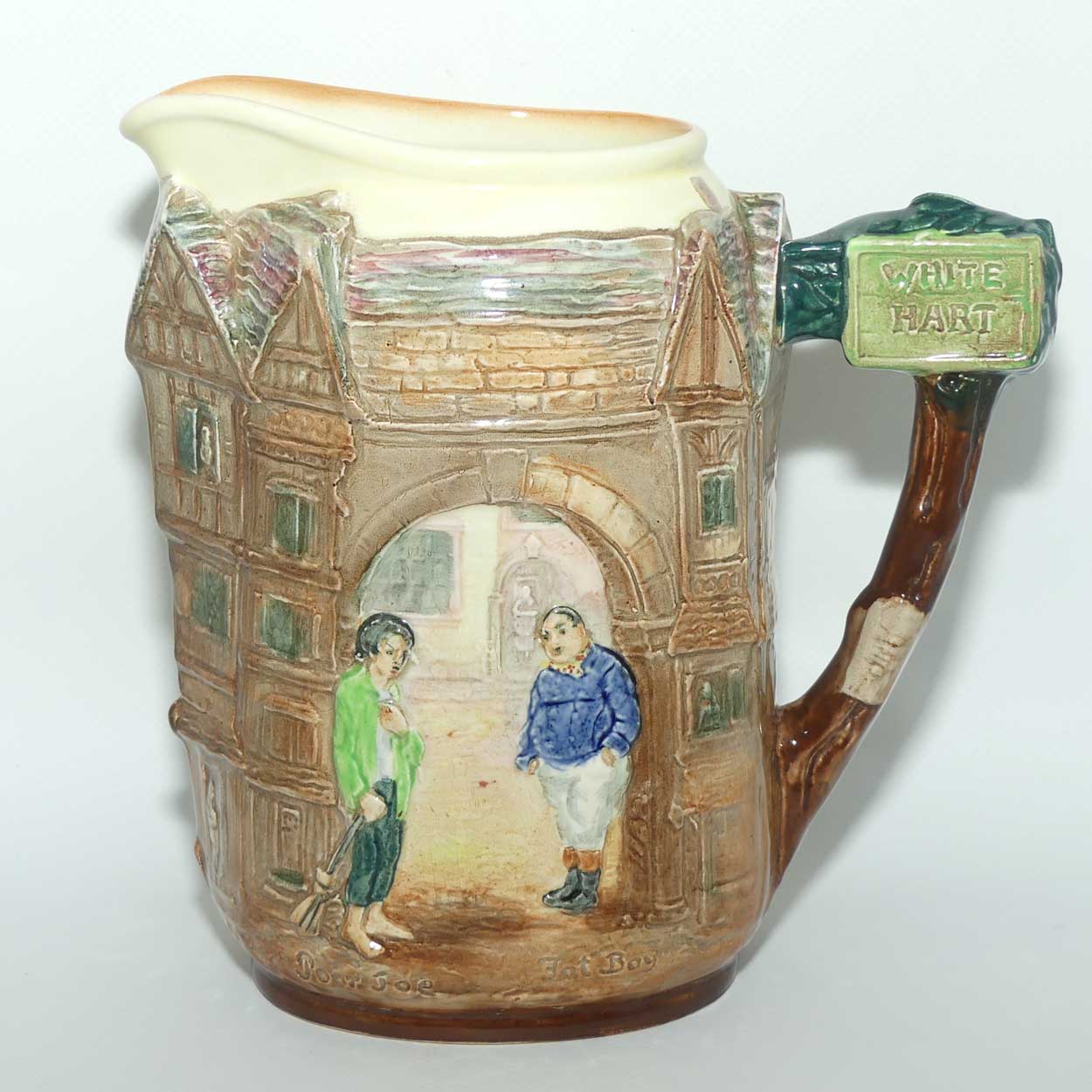 Royal Doulton Dickens G Low Relief White Hart Inn jug | Poor Jo and Fa