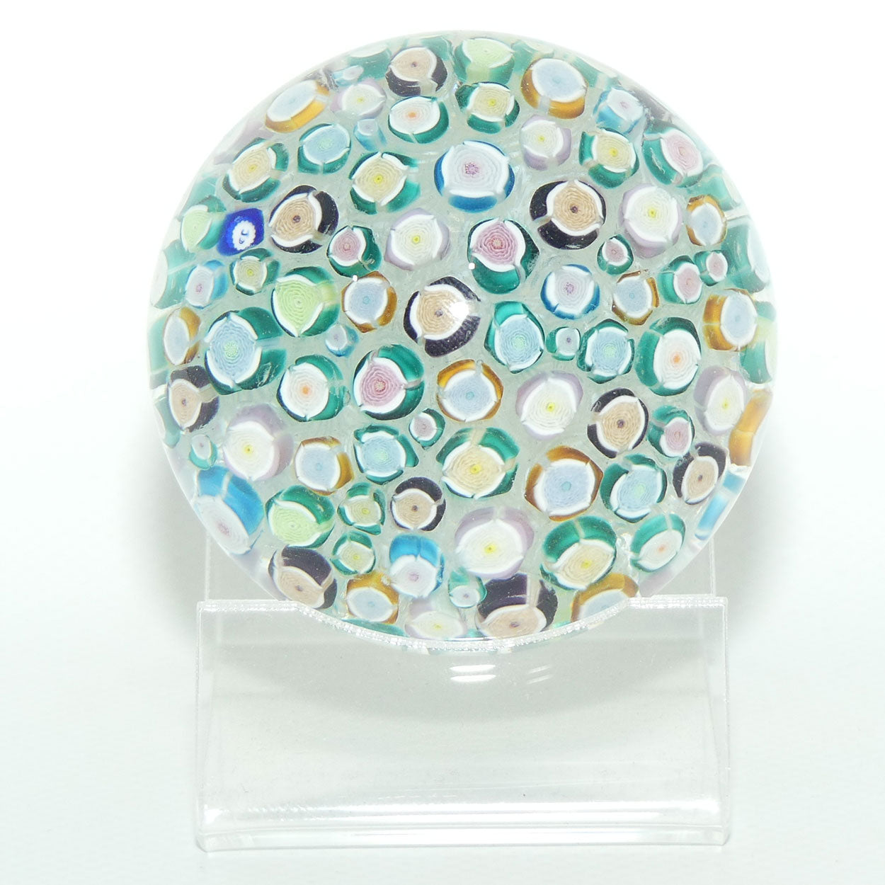 John Deacons Scotland Millefiori Closepack Bunch of Roses paperweight