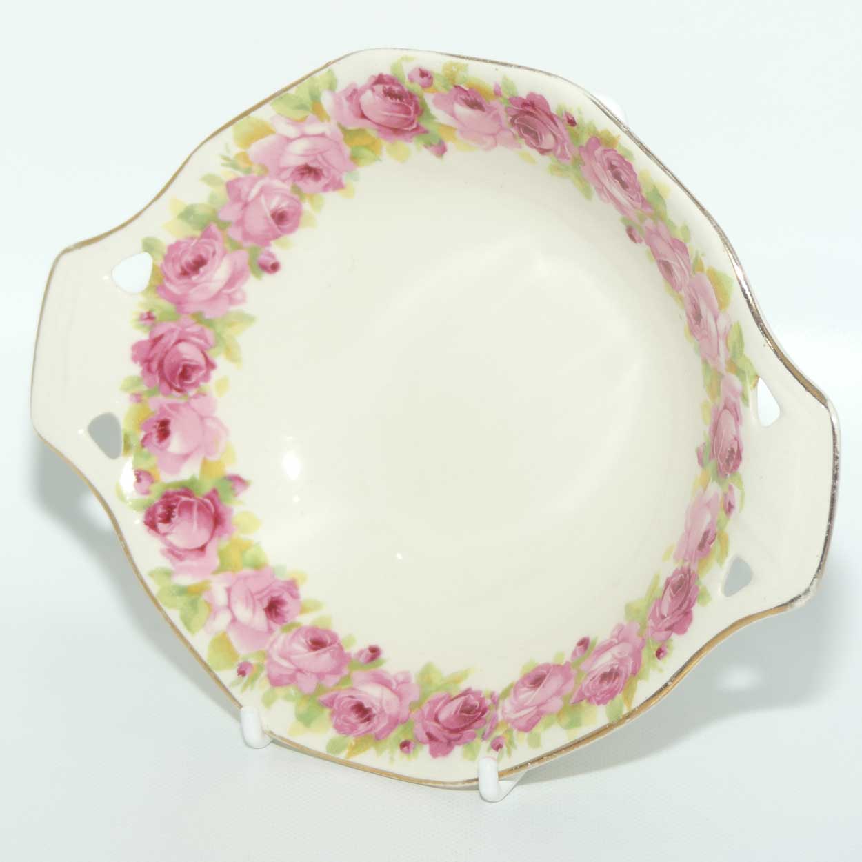 Royal Doulton Raby Rose double handle dish D5533 | #1